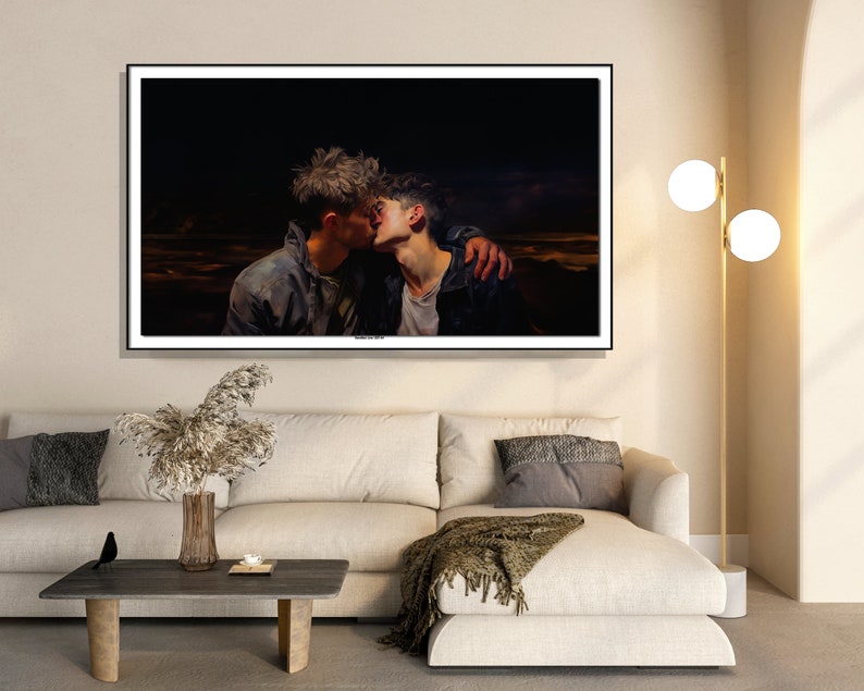 Boundless Love: LGBT Art for Lg Tv Frame Art,oil Painting Style Artwork ...