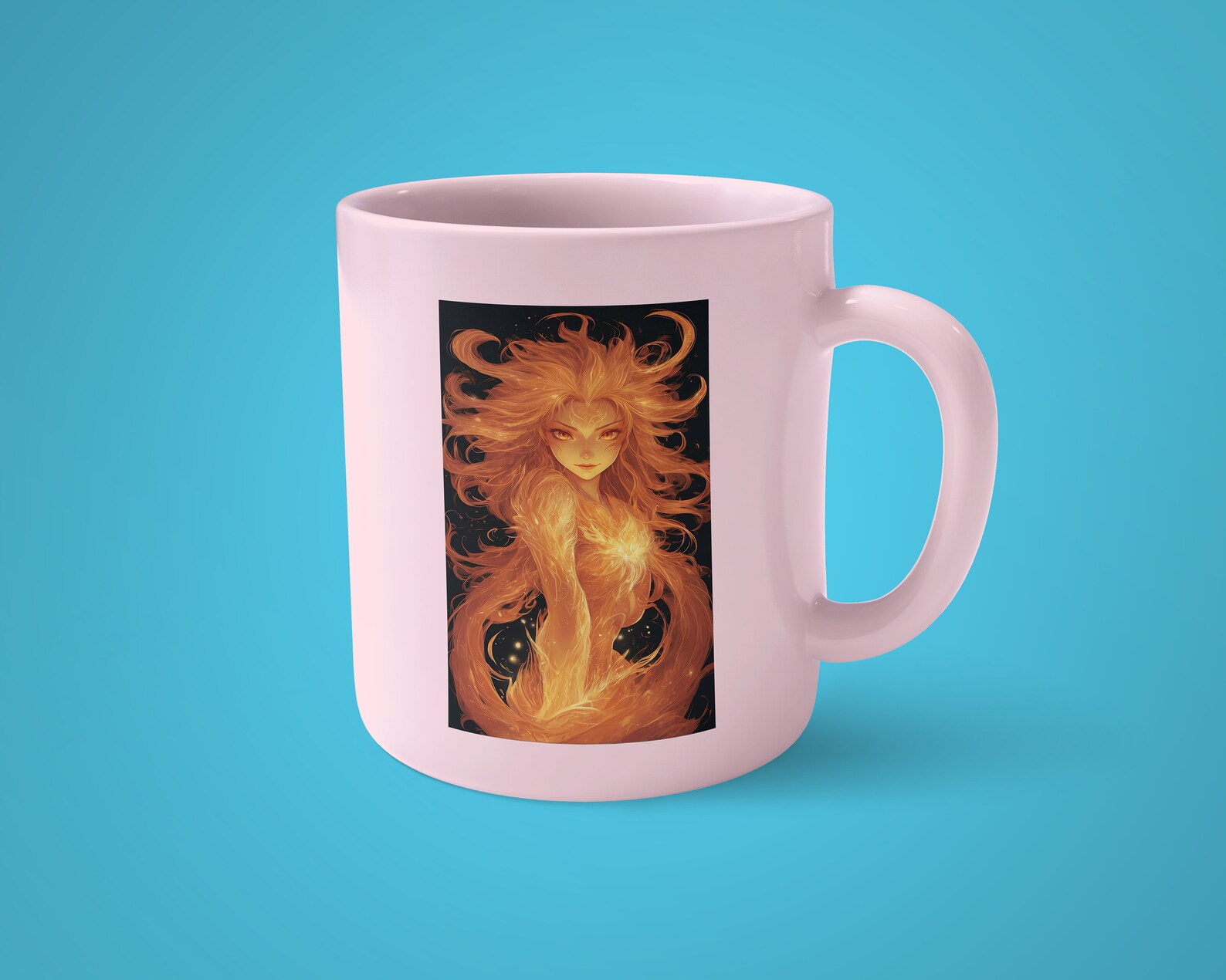 Fiery Spirit Firestarter, Cartoon Art, Colorful Colors-art, Print ...