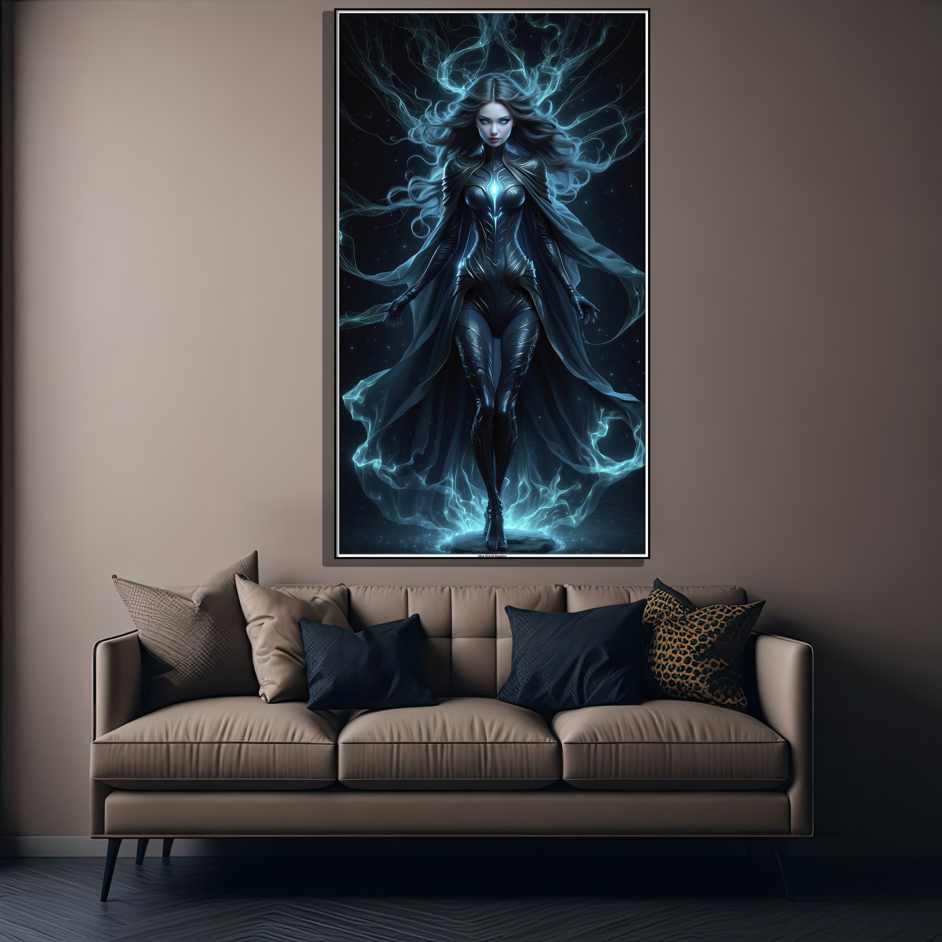 Toxic Punk Alien Hybrid Daughter Sci-fi Concept Art Perfect Gift for ...