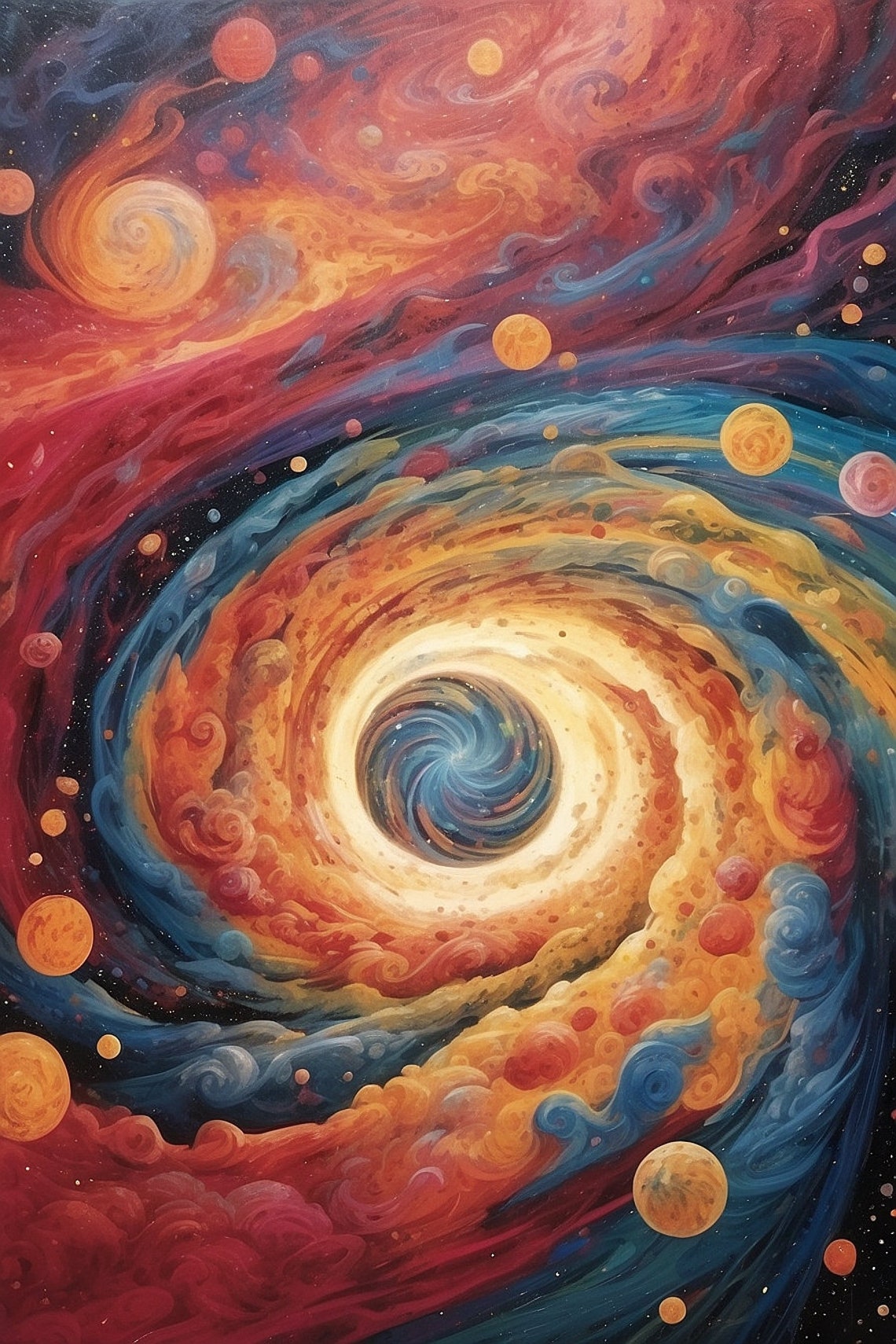 Galaxy Swirls Colorful Colors-art Universe, Black Hole Print Bundle ...