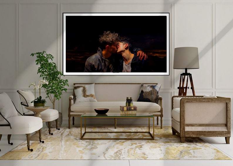 Boundless Love: LGBT Art for Lg Tv Frame Art,oil Painting Style Artwork ...