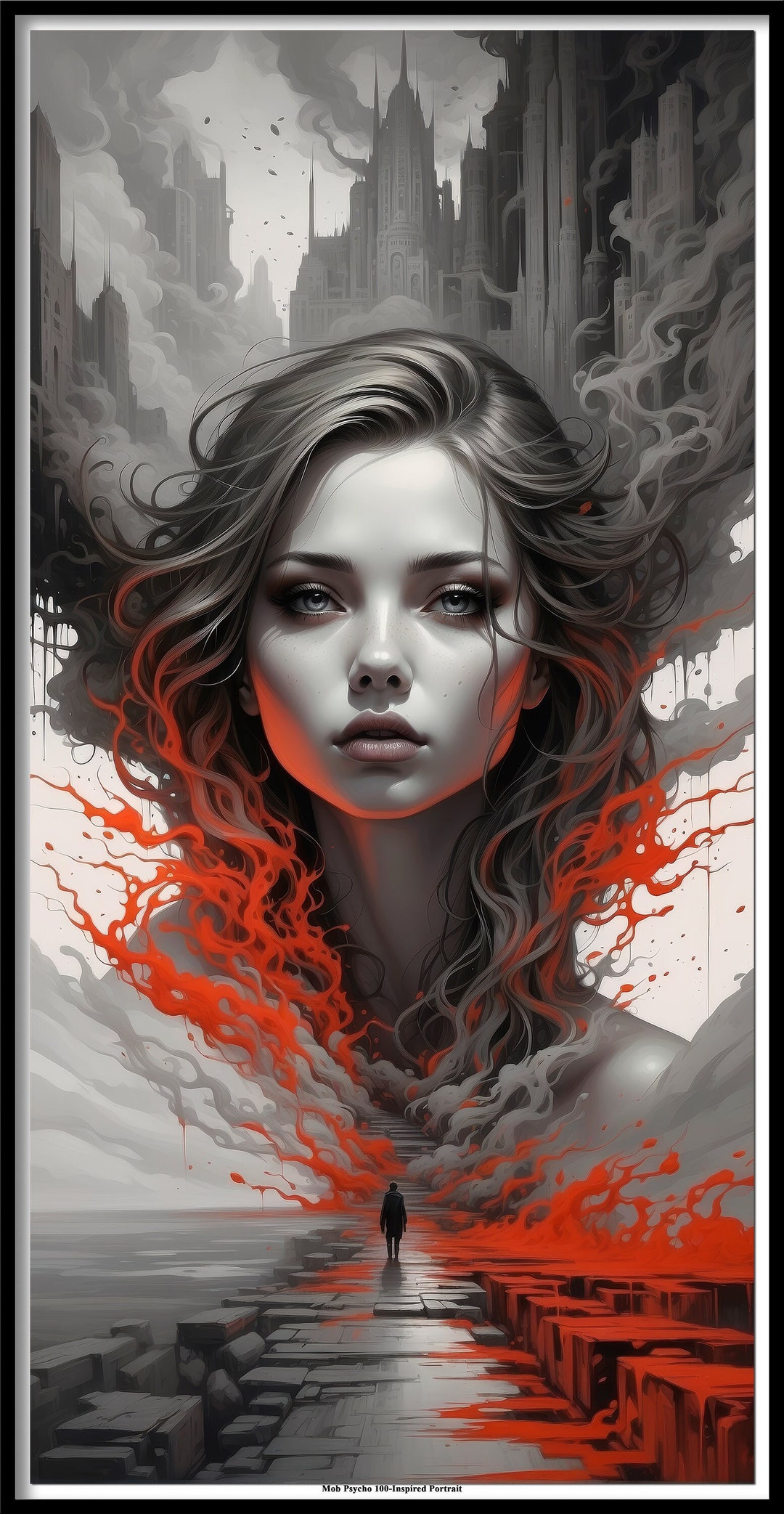 Mob Psycho-inspired Art, Realistic Elements Blend With Emotional ...