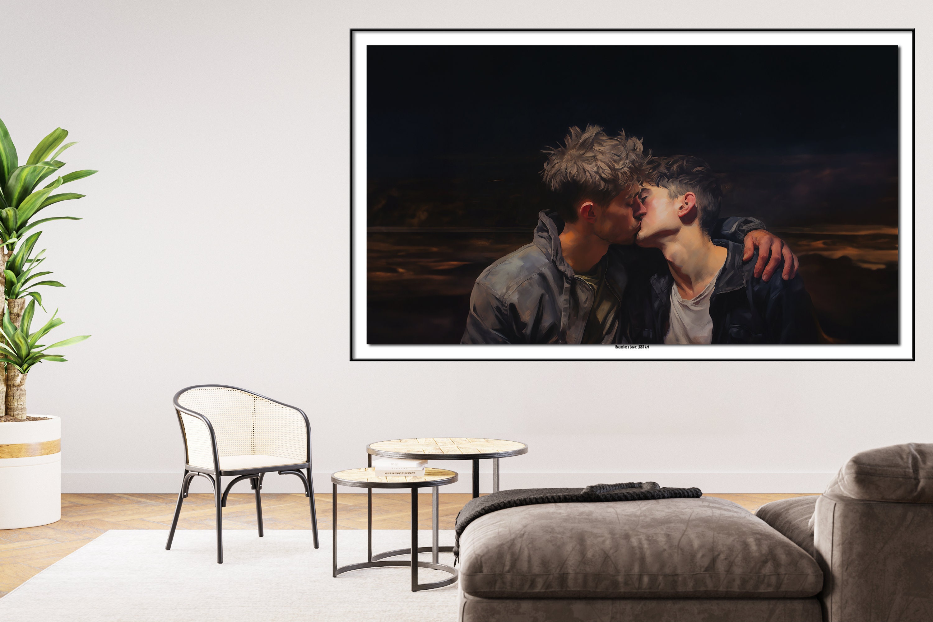 Boundless Love: LGBT Art for Lg Tv Frame Art,oil Painting Style Artwork ...