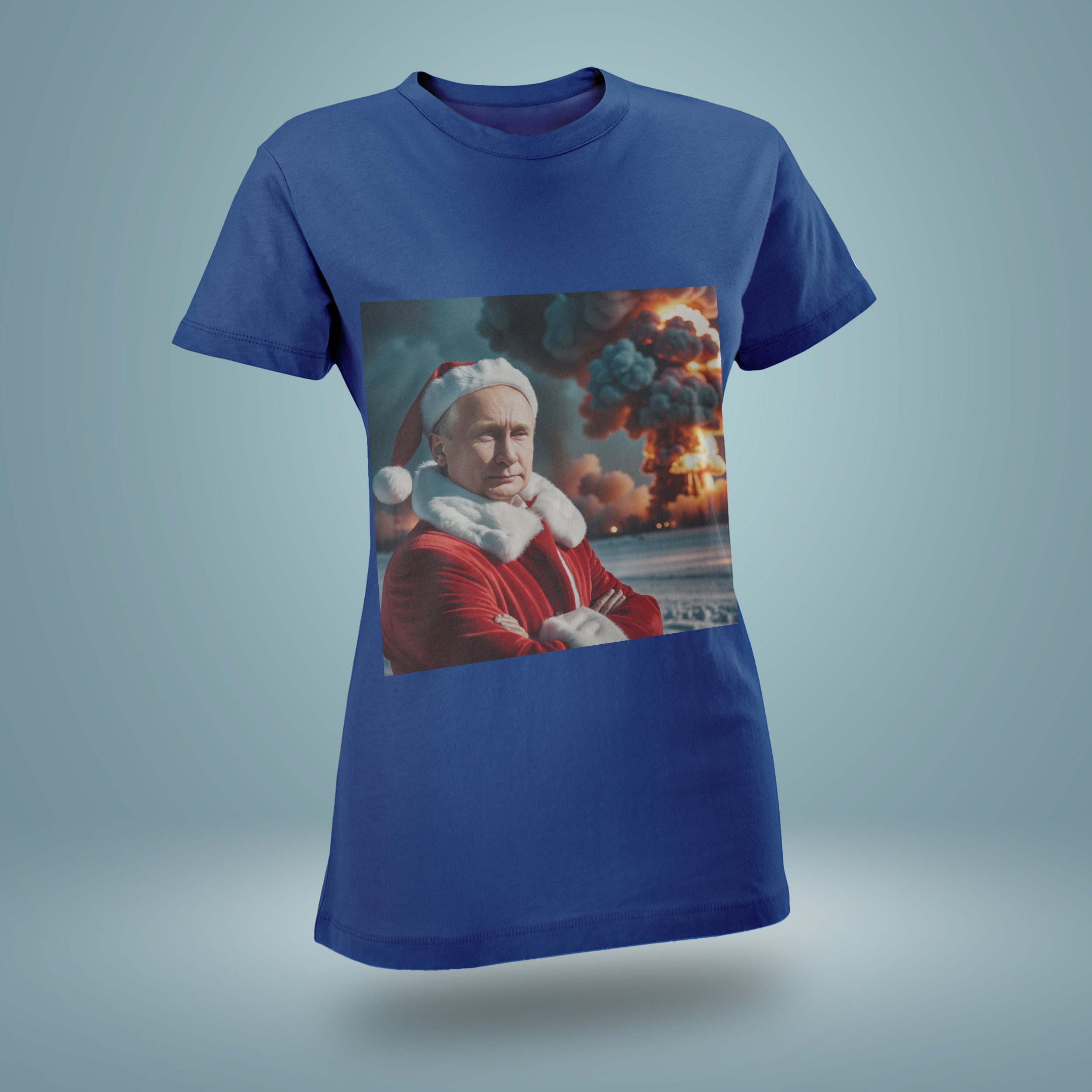 Putin Santa Claus Collage Art Style Funny New Year's Collage Art ...