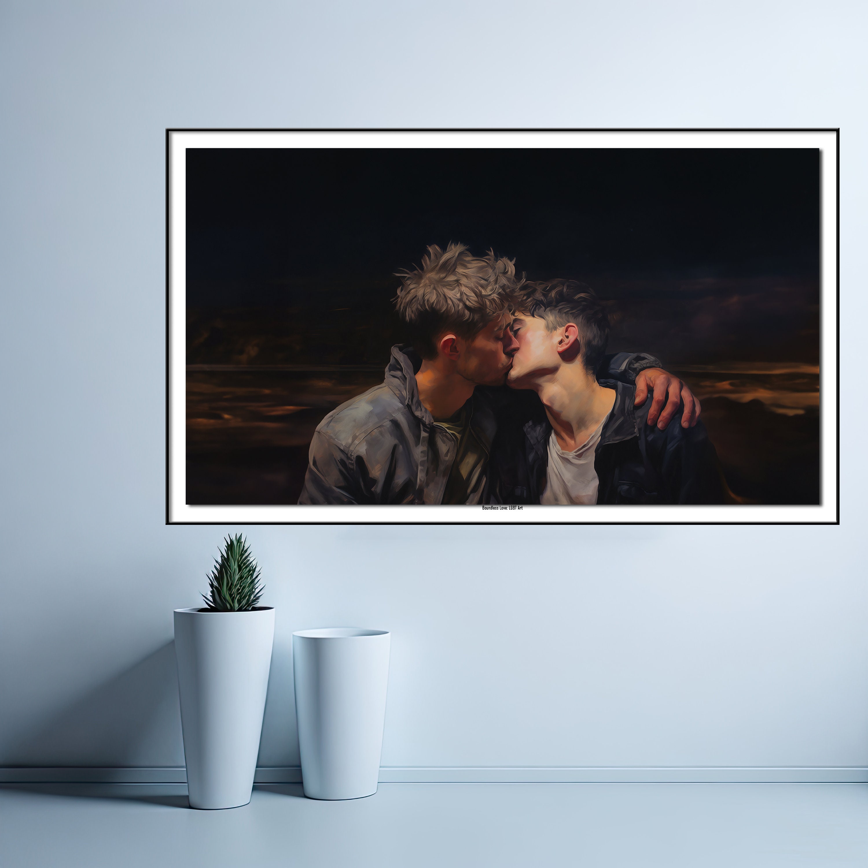 Boundless Love: LGBT Art for Lg Tv Frame Art,oil Painting Style Artwork ...