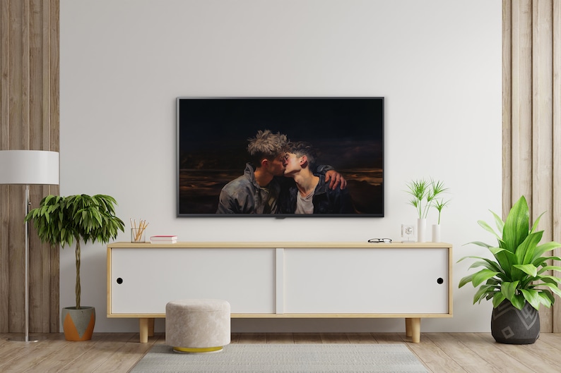 Boundless Love: LGBT Art for Lg Tv Frame Art,oil Painting Style Artwork ...
