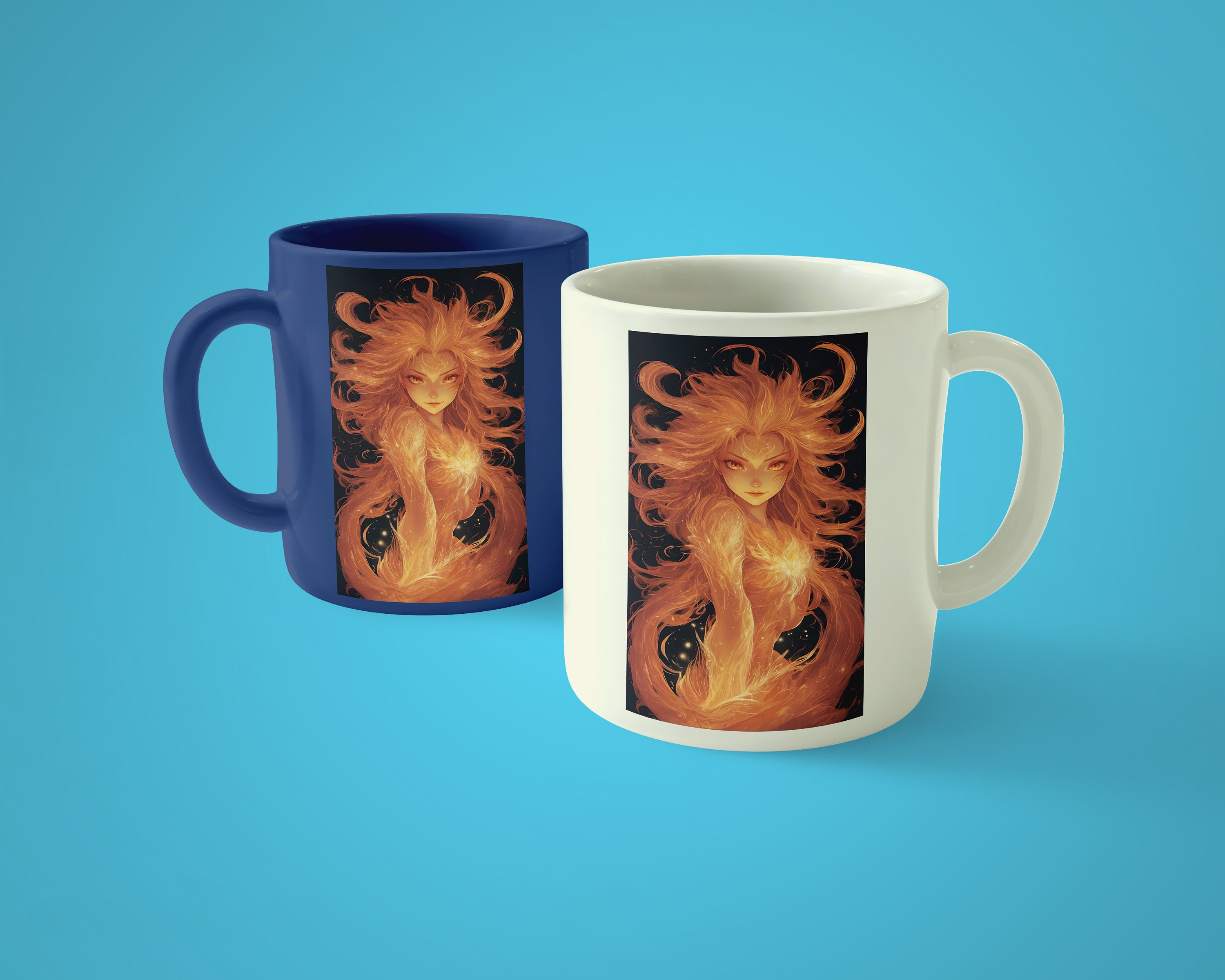 Fiery Spirit Firestarter, Cartoon Art, Colorful Colors-art, Print ...