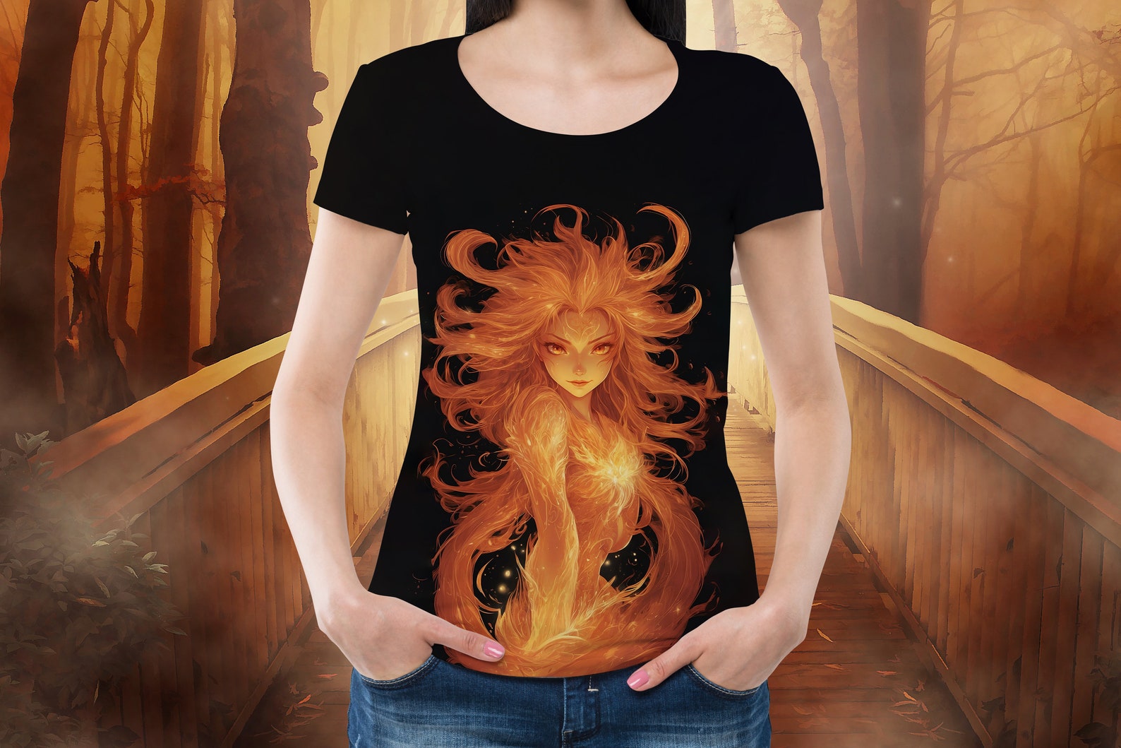 Fiery Spirit Firestarter, Cartoon Art, Colorful Colors-art, Print ...
