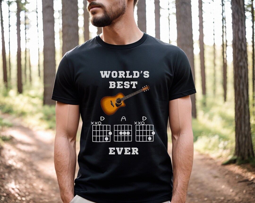 The Worlds Best Dad Ever Guitar Chord Chart Musician Music Guitarist ...