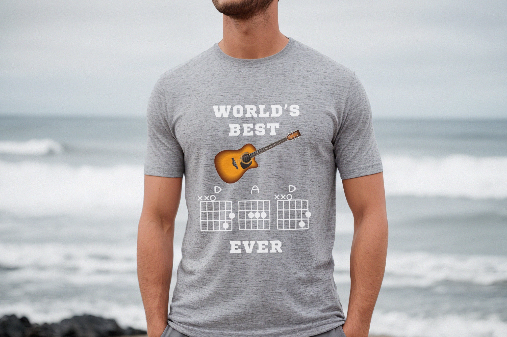 The Worlds Best Dad Ever Guitar Chord Chart Musician Music Guitarist ...