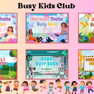 Busy Books for Kids! 6in1 Bundle. Digital Download, Canva Editable! 300 ...