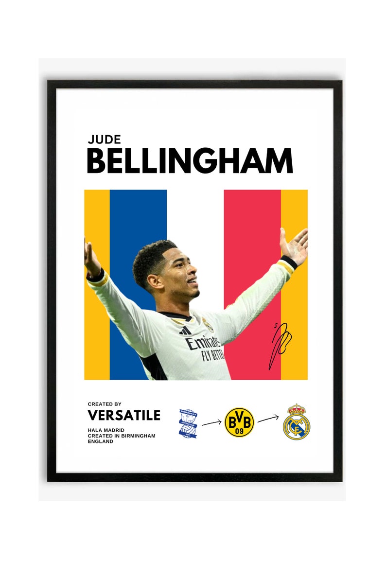 Jude Bellingham Digital Poster - Etsy
