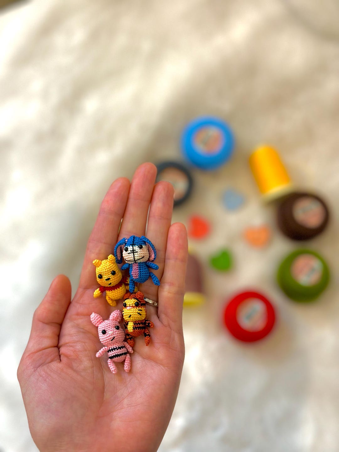 Miniature Handmade Amigurumi Winnie-the-pooh, Miniature Amigurumi ...
