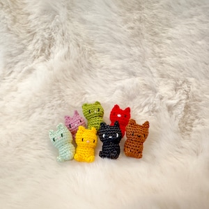 Micro Cat, Miniature Cat, Tiny Animals, Handmade Crochet Mini Cat, Doll ...