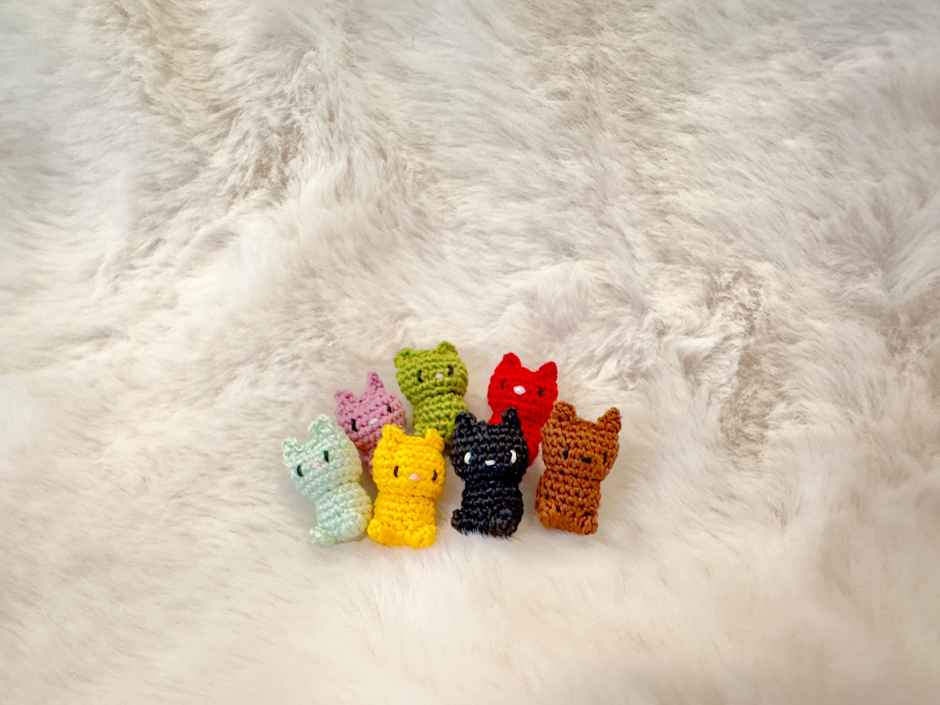 Micro Cat, Miniature Cat, Tiny Animals, Handmade Crochet Mini Cat, Doll ...