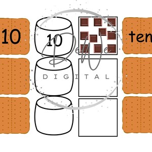 S'mores Math Game, Camping Counting Small Group, Summer Homeschool ...