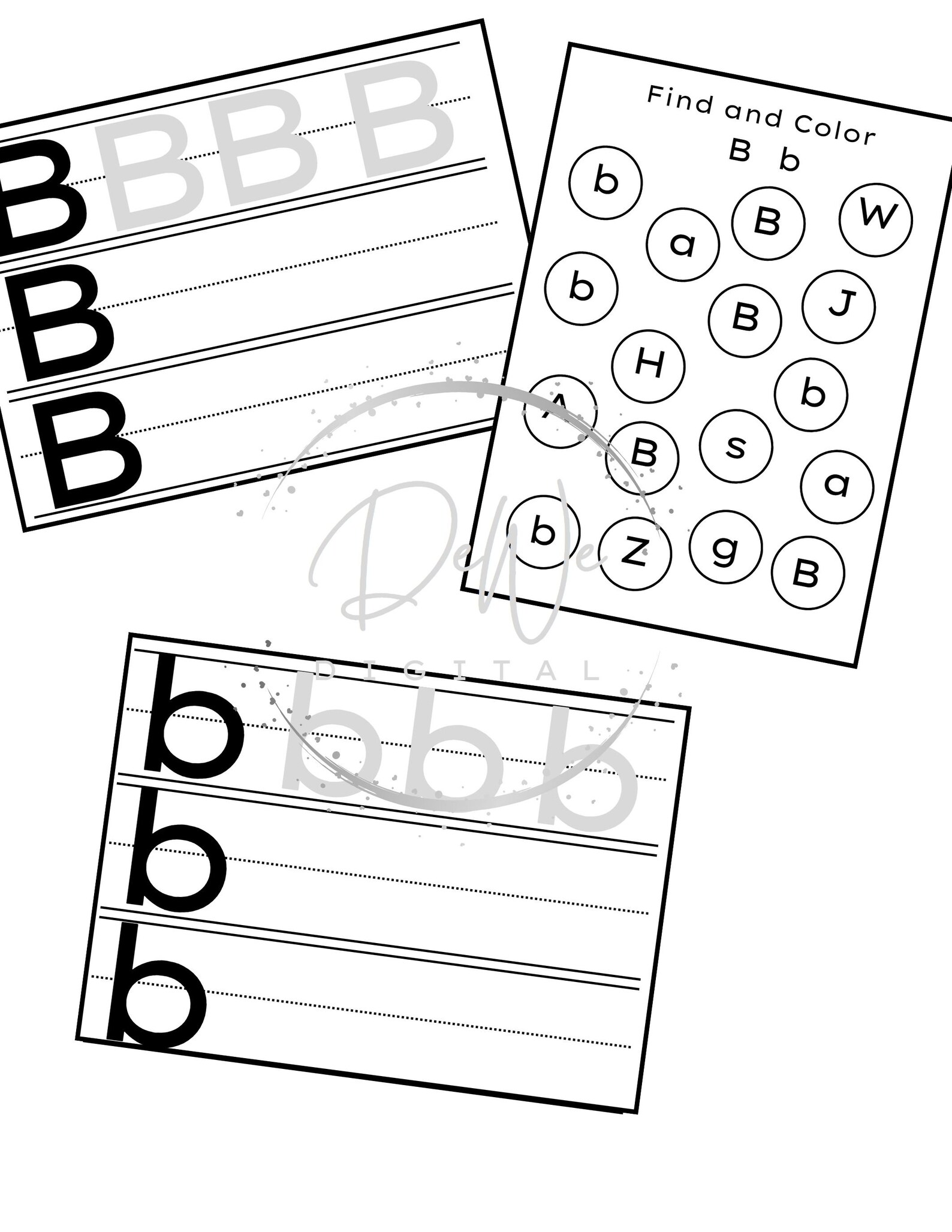 Alphabet Worksheets, Preschool Worksheets, Homeschool Worksheet, Letter ...