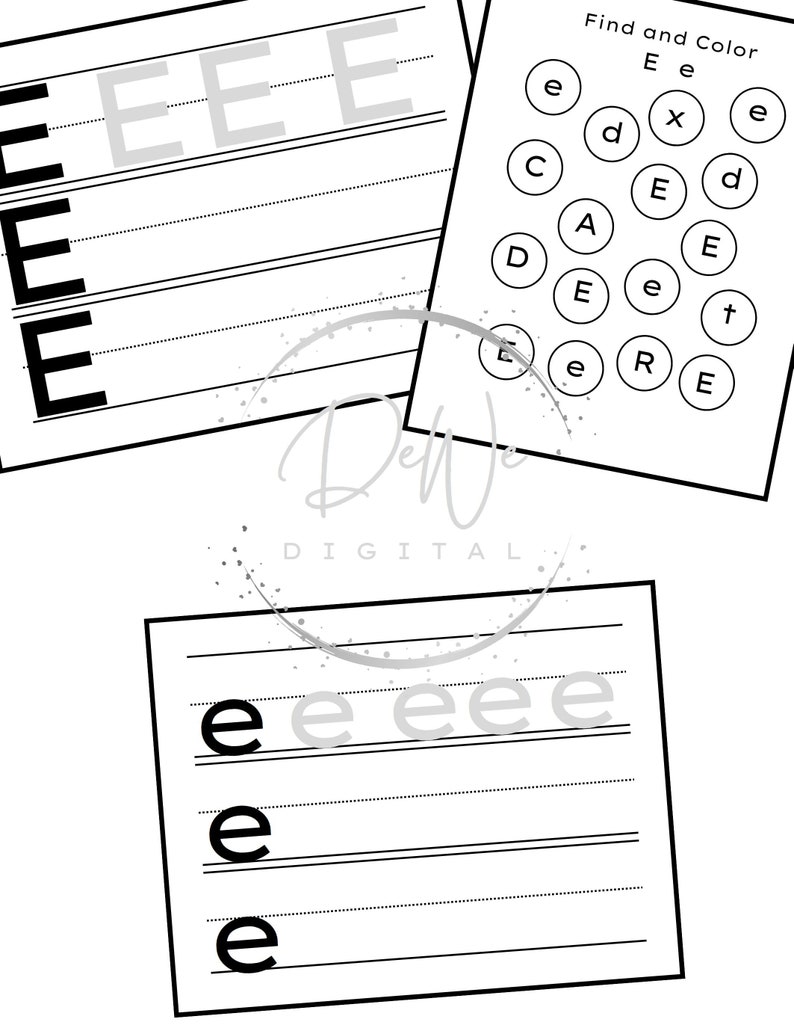 Letter E Worksheets, Alphabet, Letters, Coloring Pages, Preschool ...