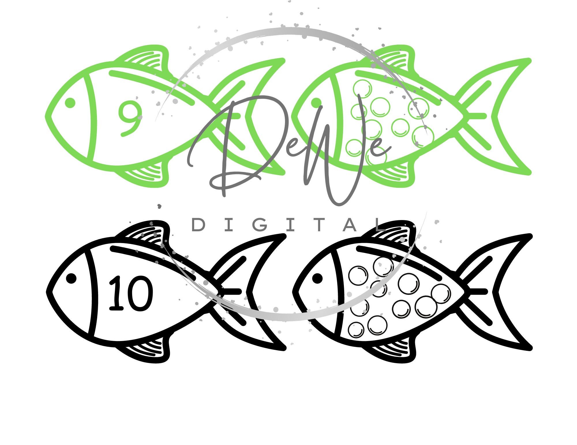 Counting Fish Digital Download Game, Fishing for Numbers, Preschool ...