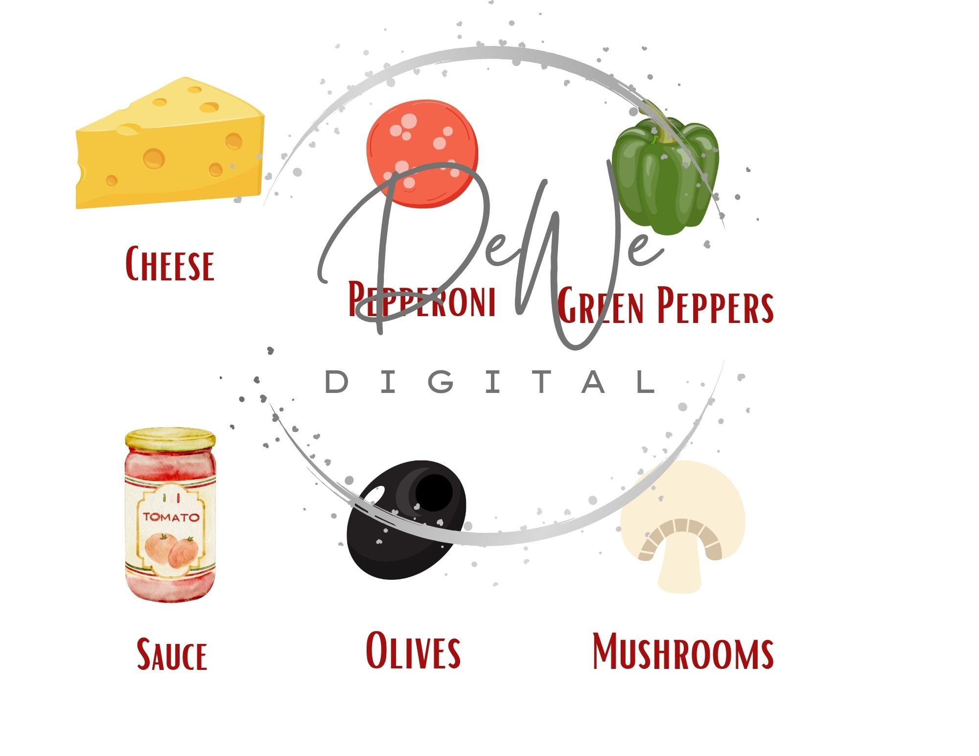 Pizza Restaurant Dramatic Play Digital Download, Preschool Pretend Play ...