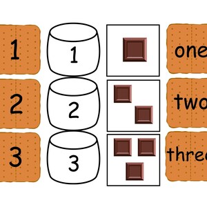 S'mores Math Game, Camping Counting Small Group, Summer Homeschool ...