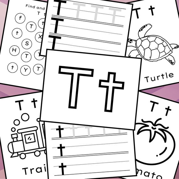 Letter T Worksheet Preschool