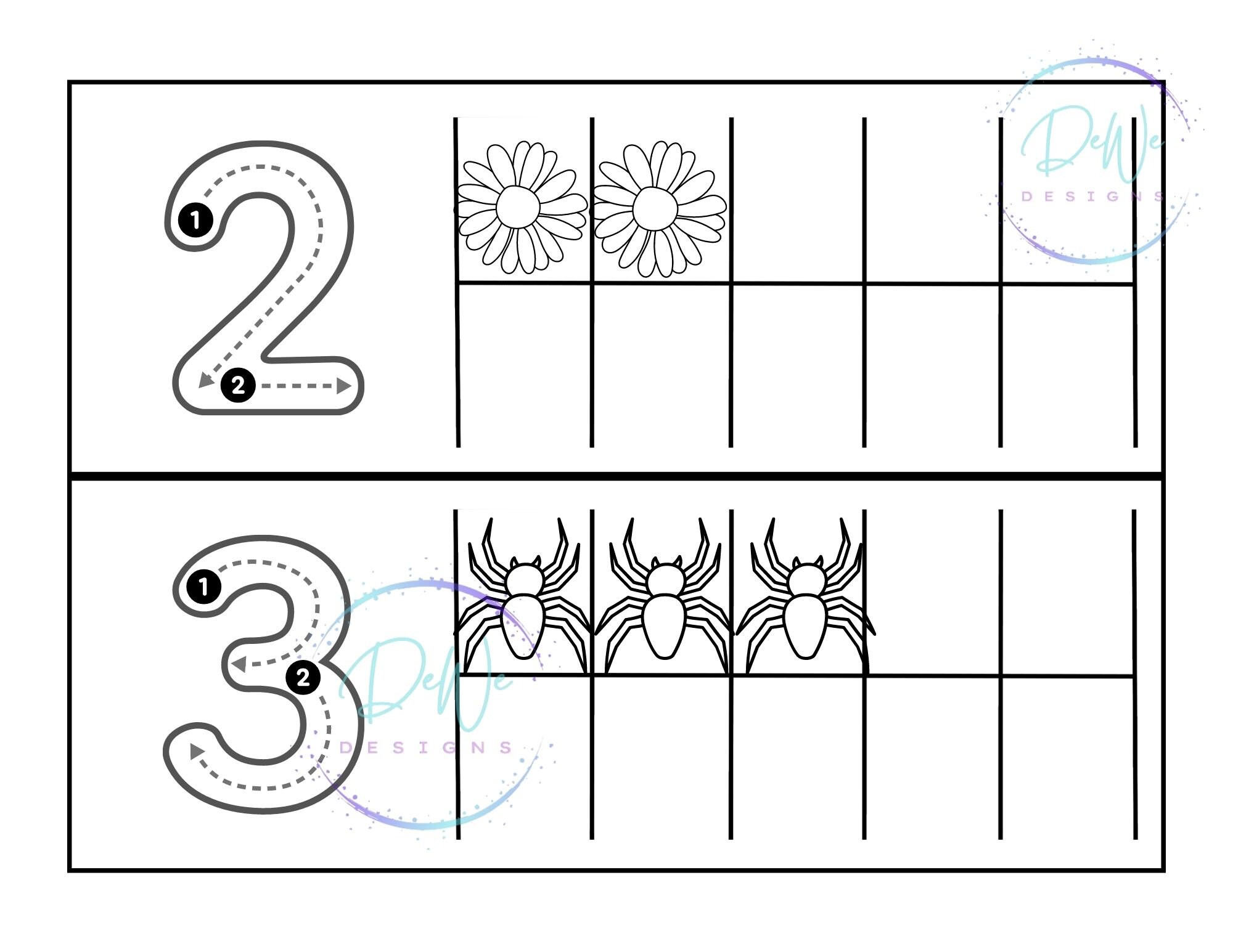 One to One Counting Book, My First Counting Book, Counting, Coloring ...