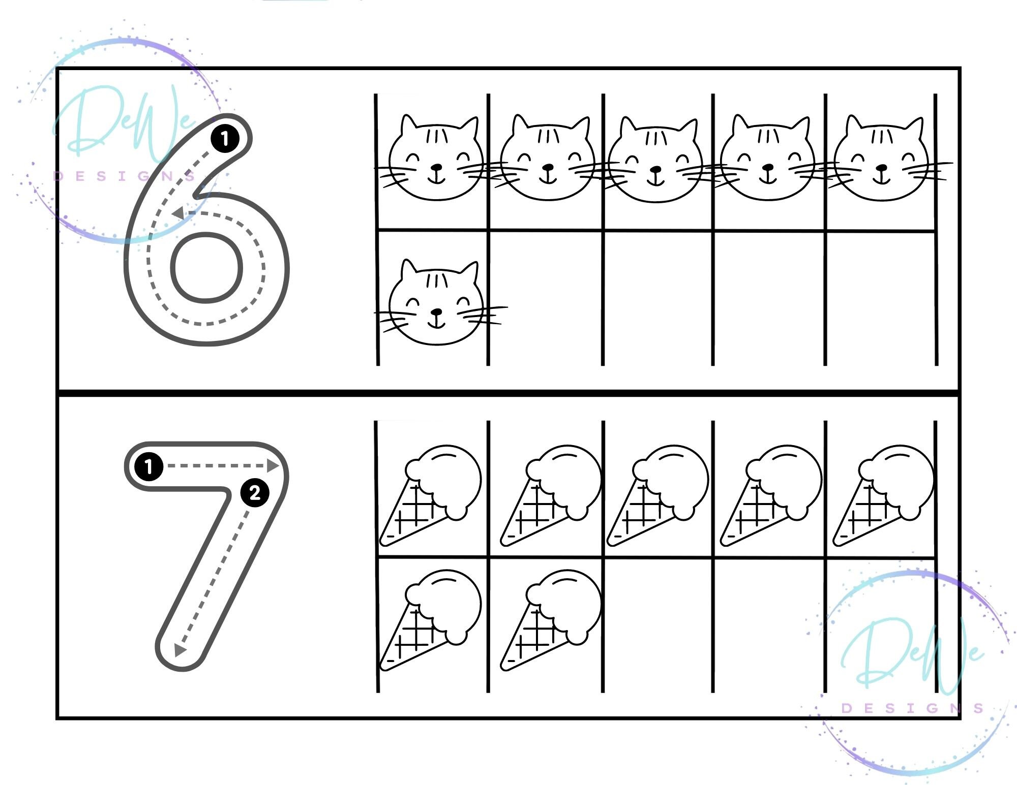 One to One Counting Book, My First Counting Book, Counting, Coloring ...