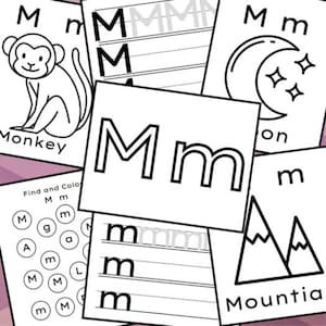 BIG BUNDLE Alphabet Worksheets, Preschool Homeschool Kindergarten ...