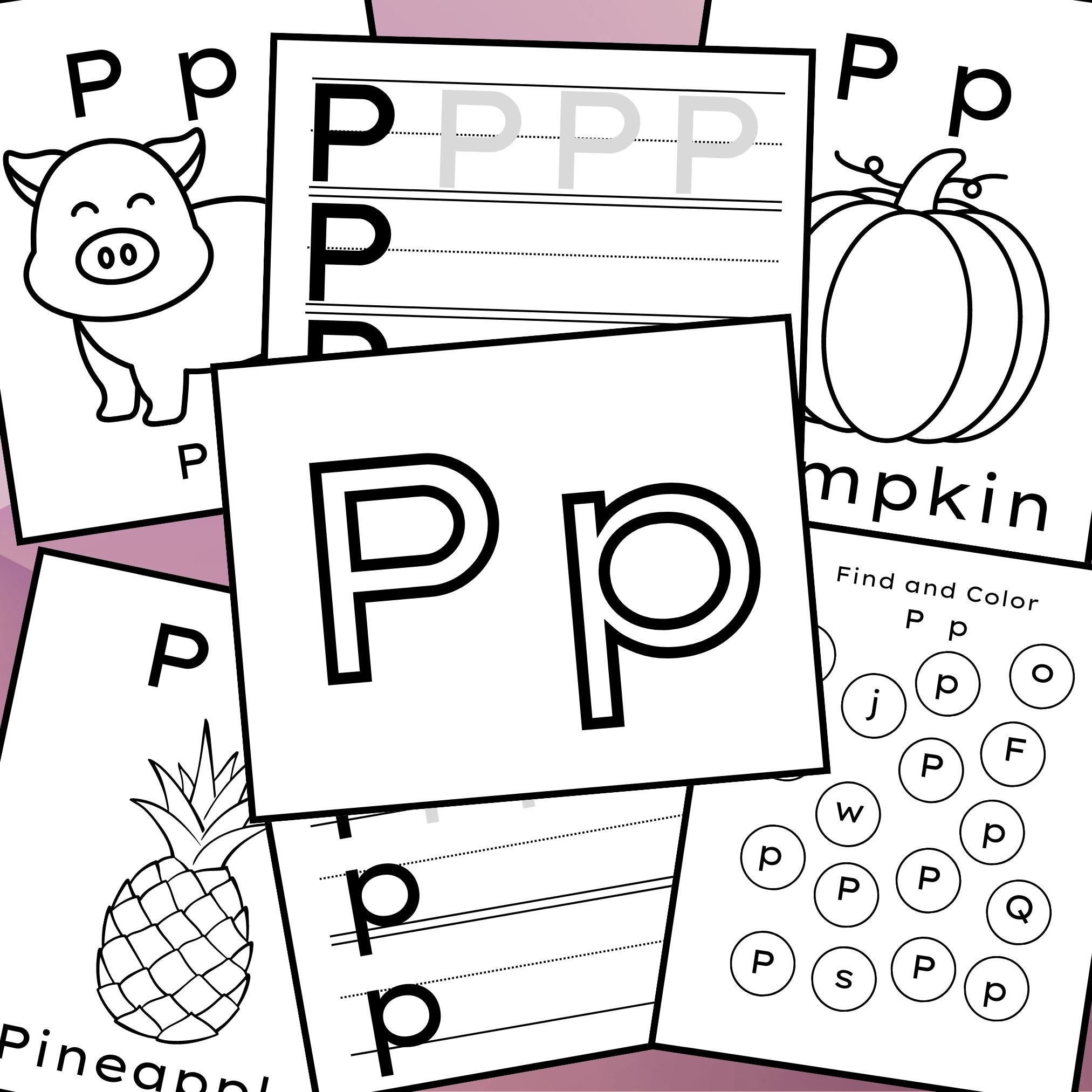 Letter P Worksheets, Alphabet Worksheets, Preschool Worksheets ...
