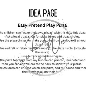 Pizza Restaurant Dramatic Play Digital Download, Preschool Pretend Play ...