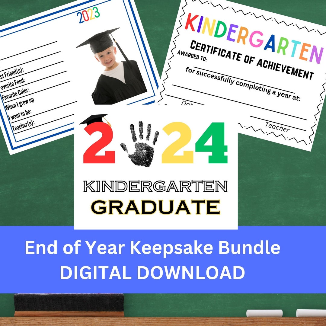 2024 Graduation End of Year Digital Bundle, Kindergarten Awards ...