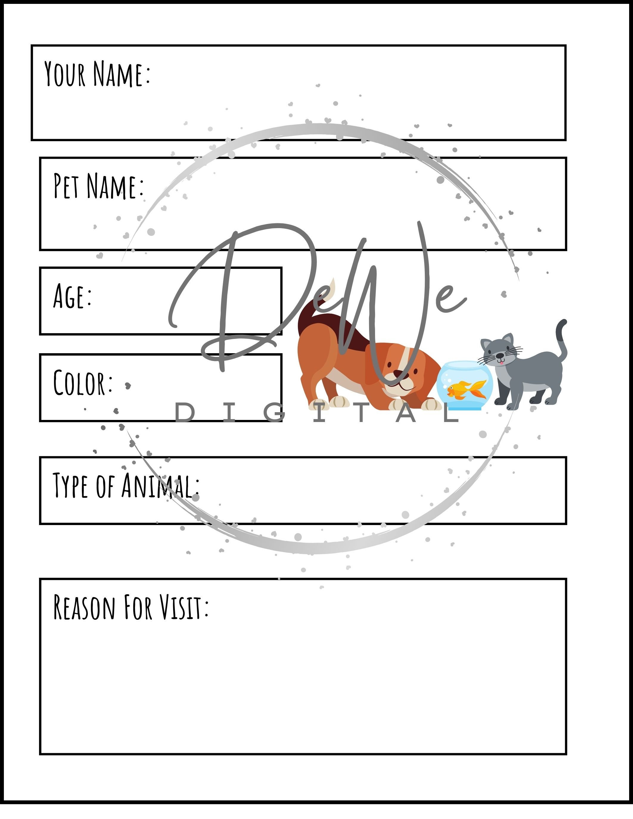 Vet Dramatic Play Bundle 14 Pages Digital Download, Vet Pretend Play ...