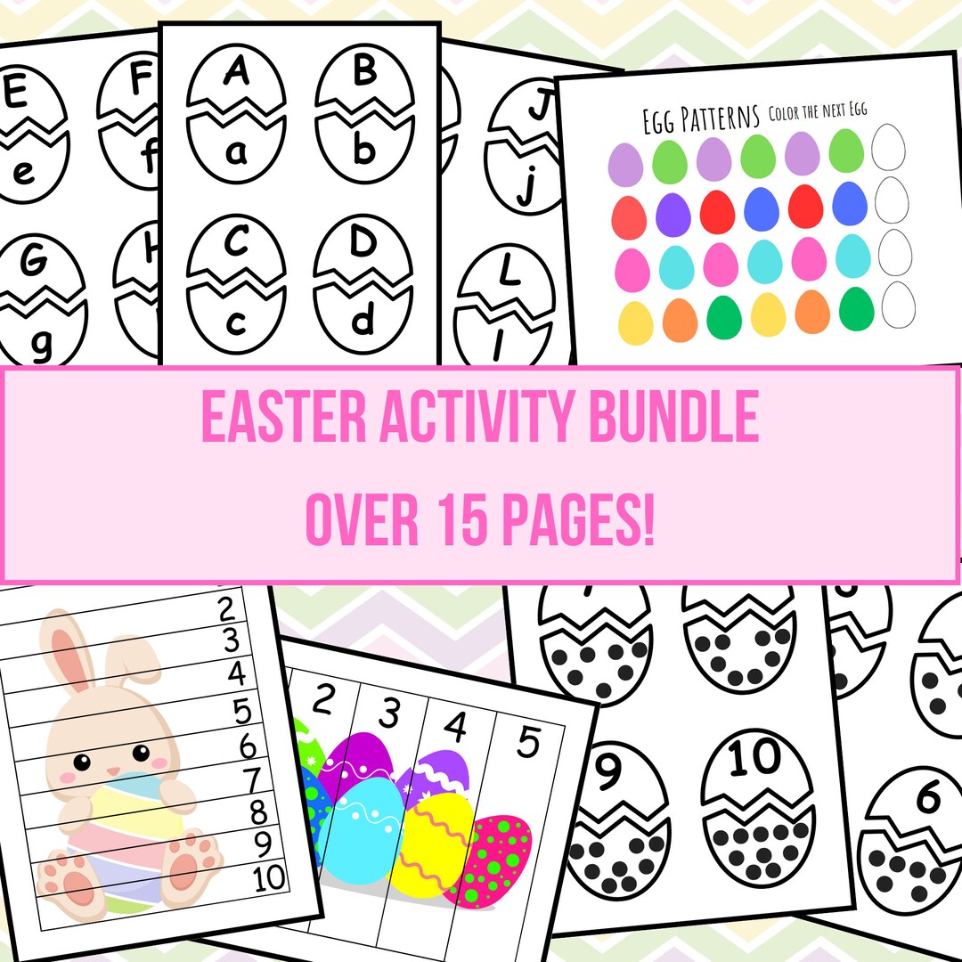 Easter Preschool Activity Bundle, Fun Spring Workbook, Homeschool ...