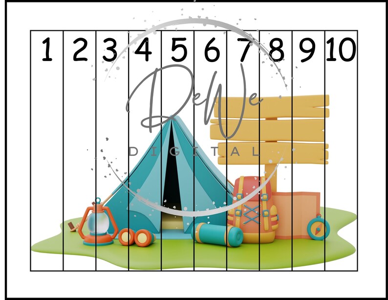 Camping Activity Bundle Download, Preschool Math Small Group Camping ...