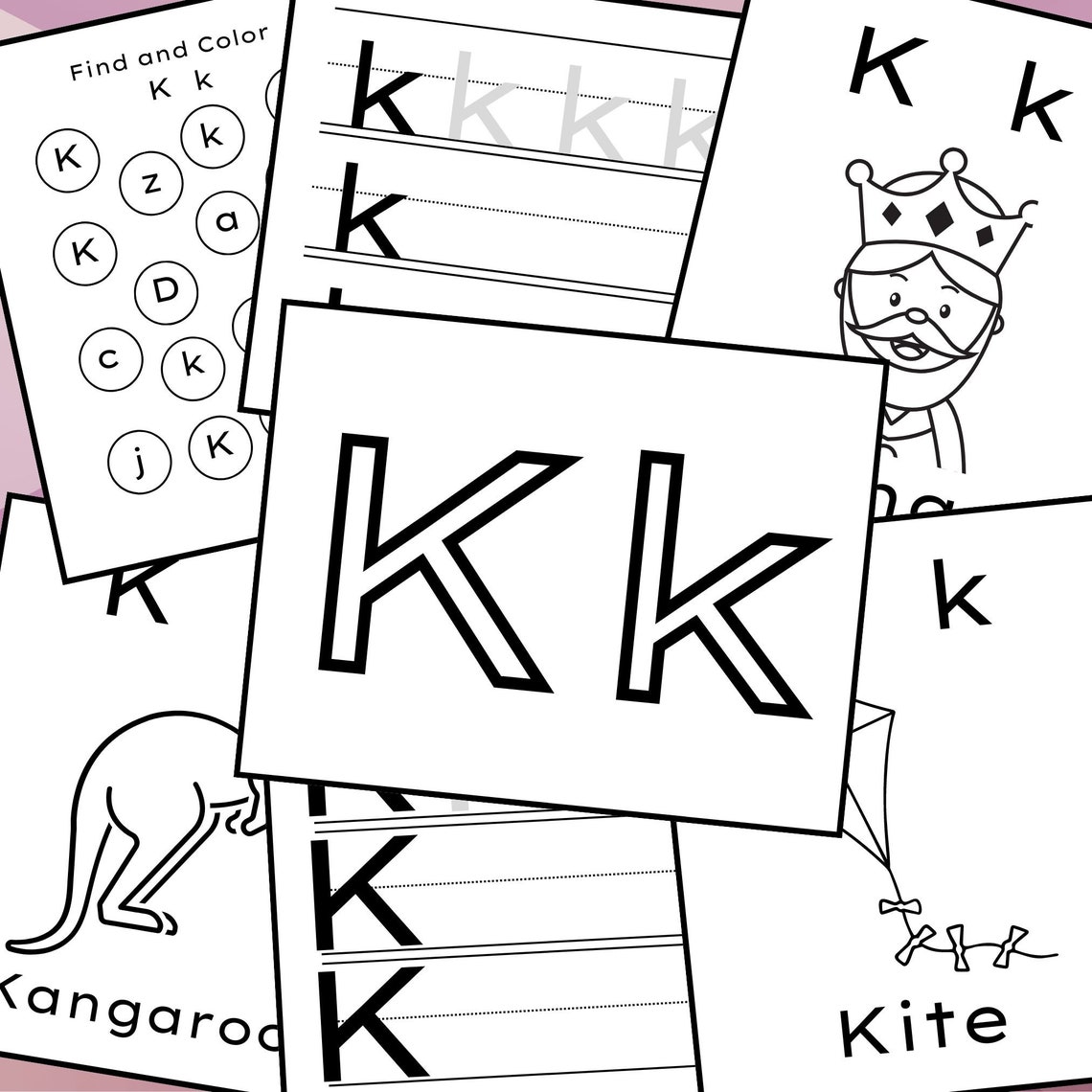 Letter K Worksheets, Alphabet Worksheets, Preschool Worksheets ...