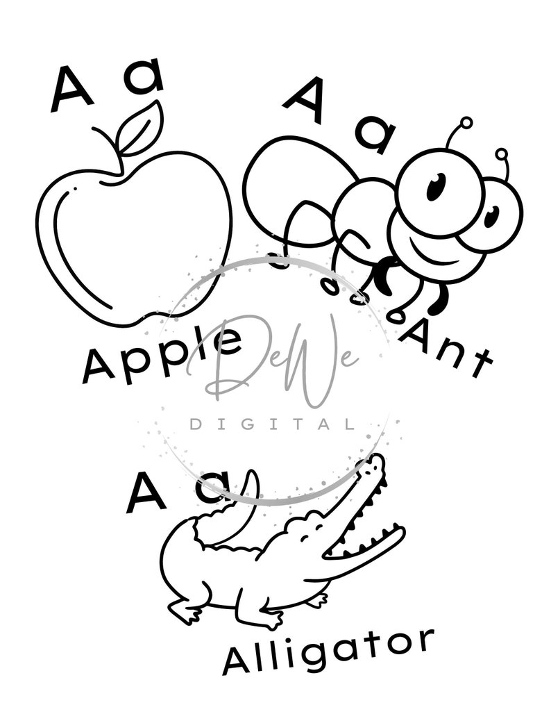 Letter A Worksheets, Alphabet, Letters, Coloring Pagers, Preschool ...