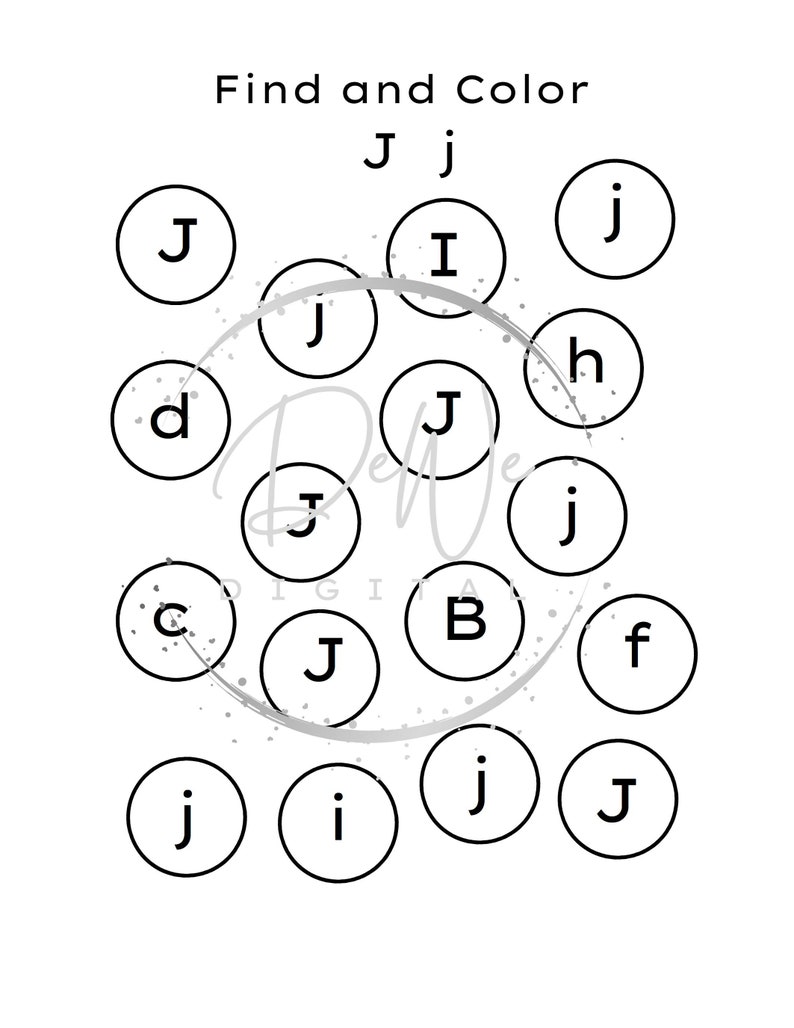 Letter J Worksheets, Alphabet Worksheets, Preschool Worksheets ...