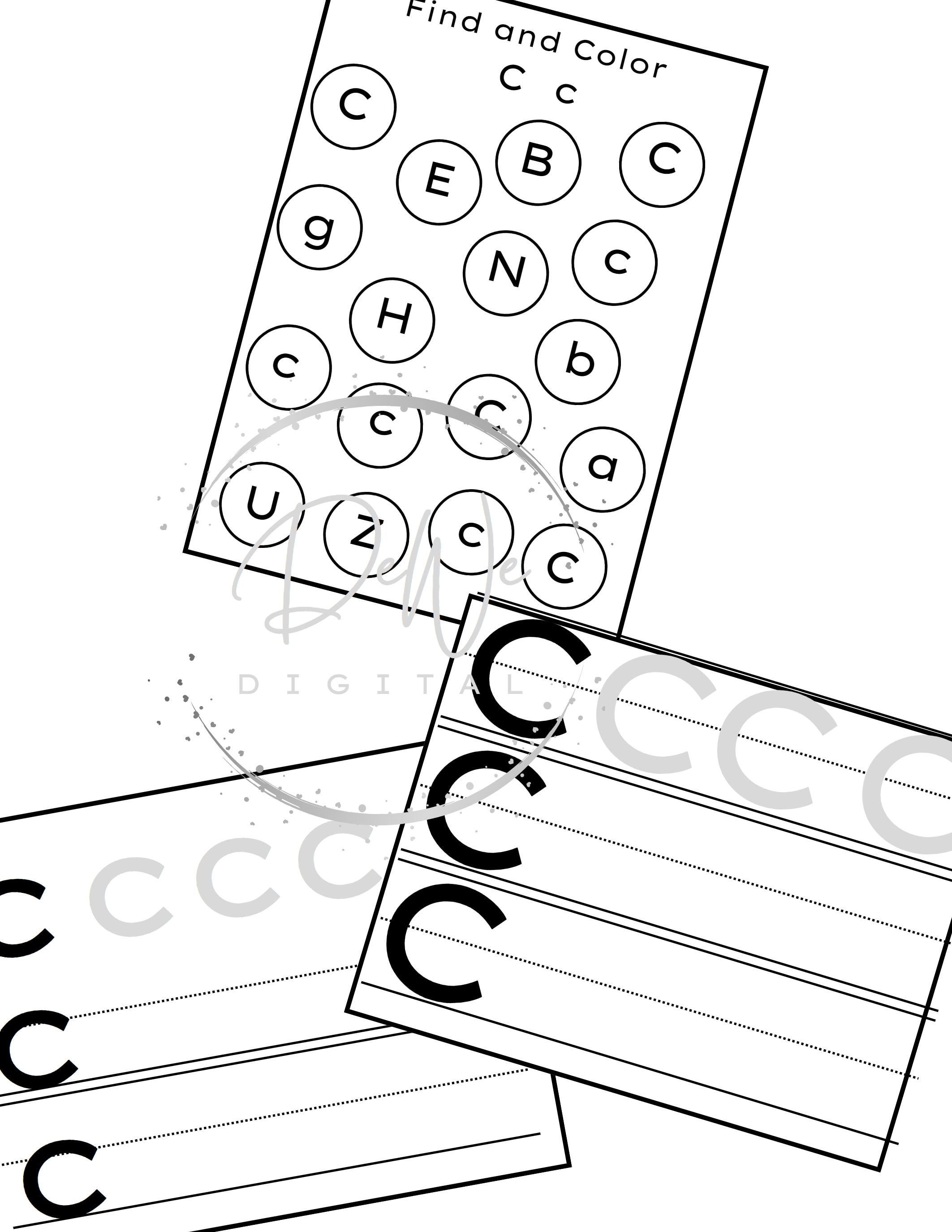 Letter C Worksheets, Alphabet Worksheet, Letter Worksheets, Coloring ...