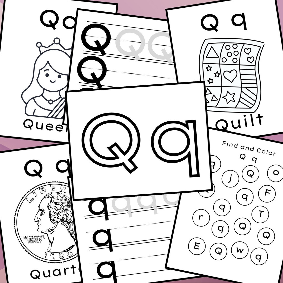 Letter Q Worksheets, Alphabet Worksheets, Preschool Worksheets ...