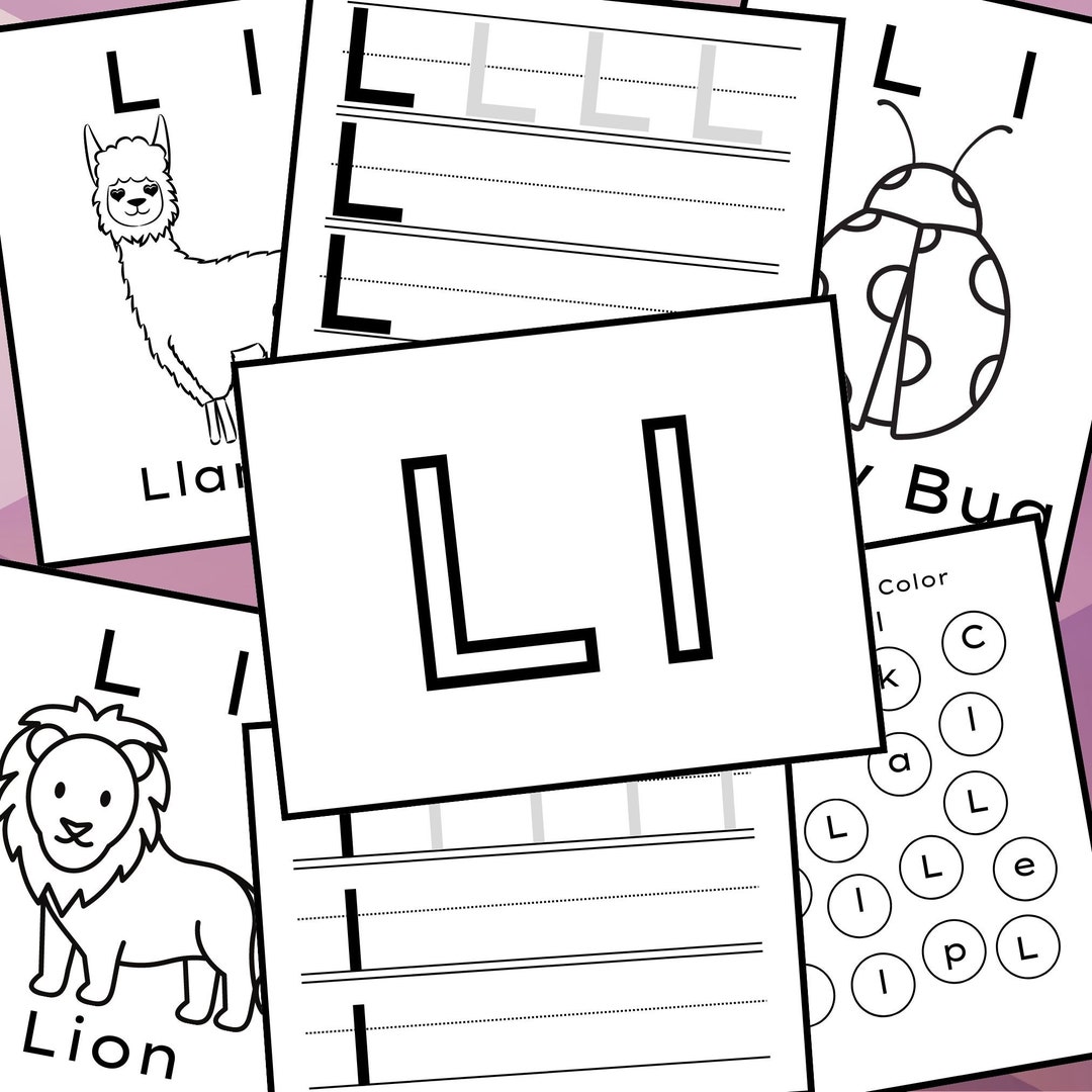 Letter L Worksheets, Alphabet Worksheets, Preschool Worksheets ...