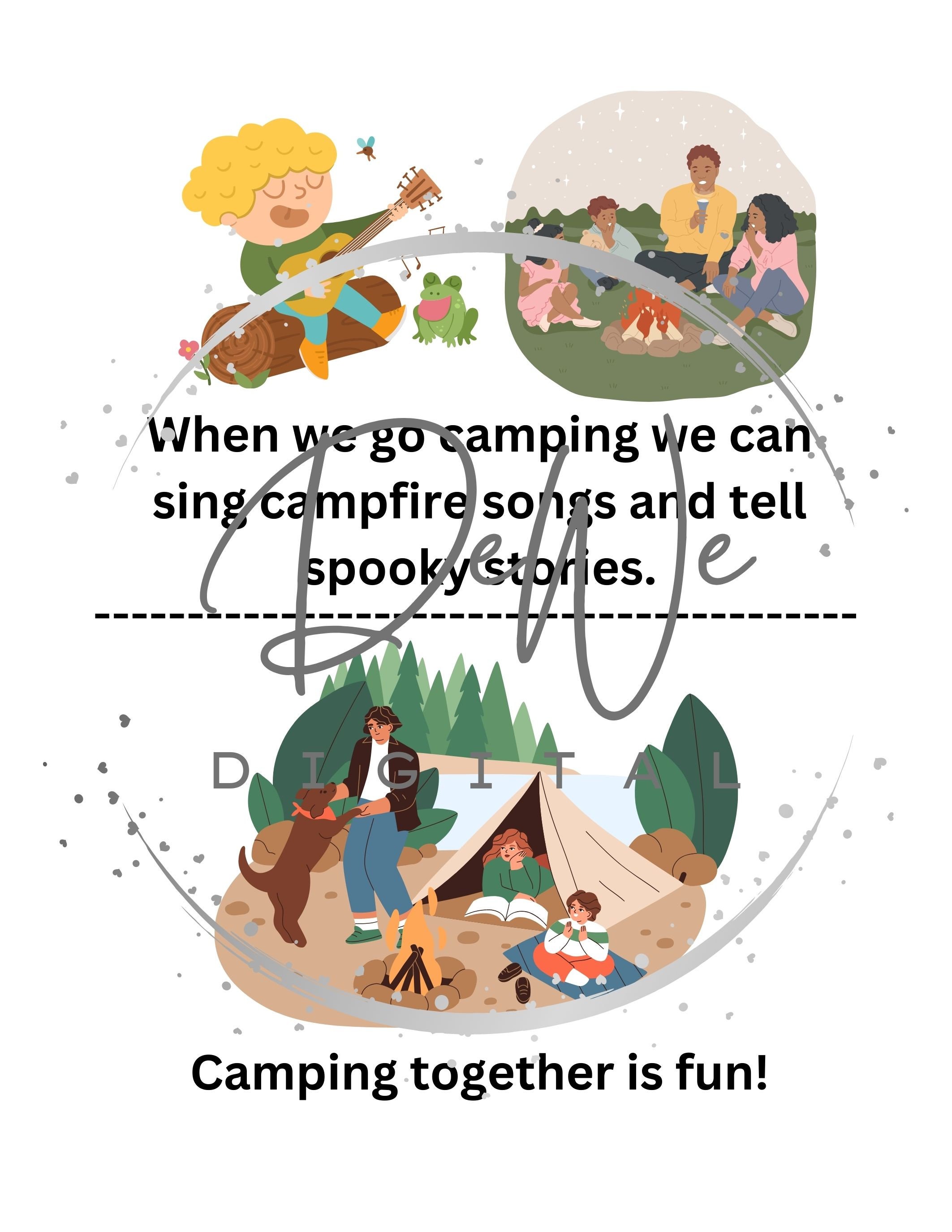 Camping Dramatic Play Bundle Digital Download, Play Planning Badges ...