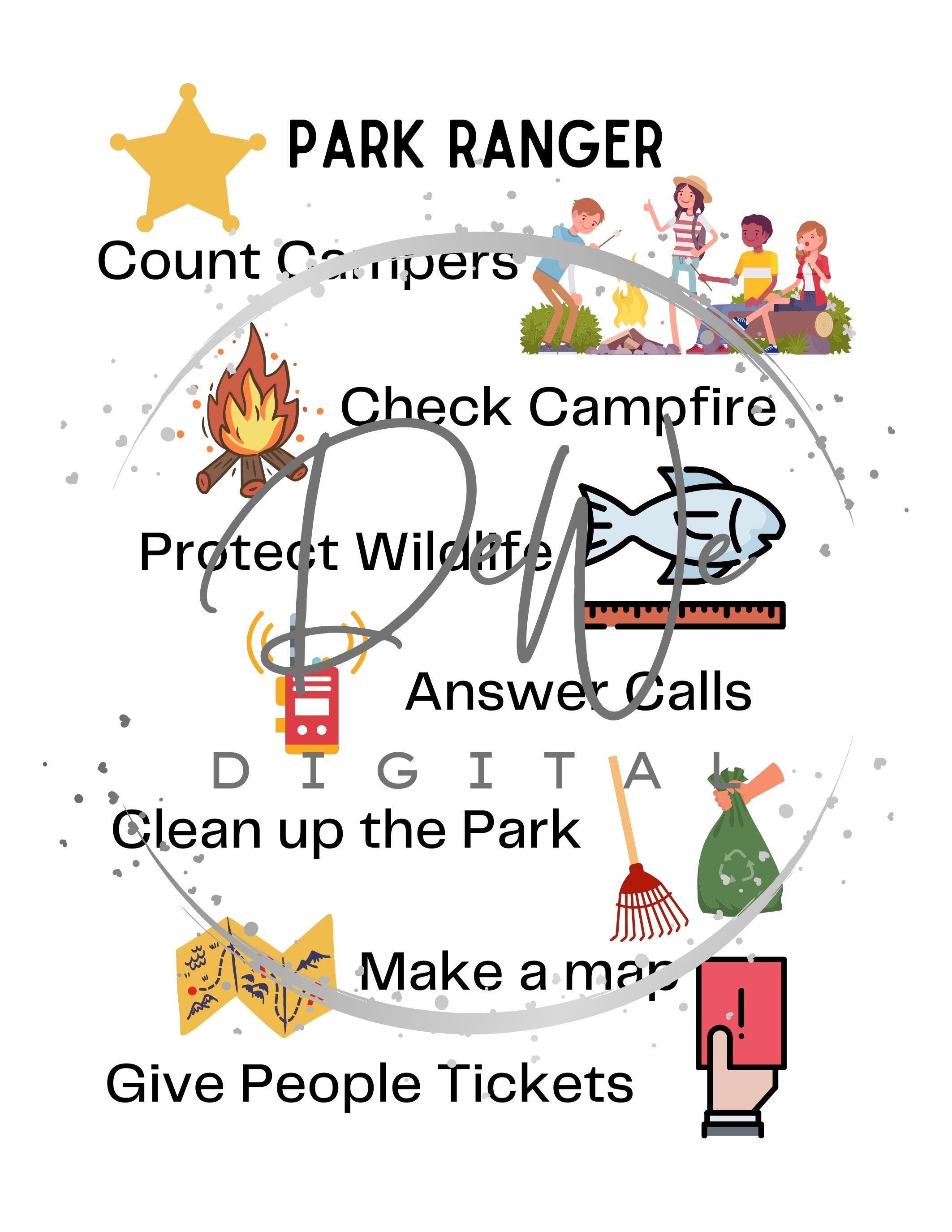 Camping Dramatic Play Bundle Digital Download, Play Planning Badges ...