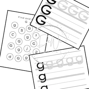 Letter G Worksheets, Alphabet Worksheets, Preschool Worksheets ...