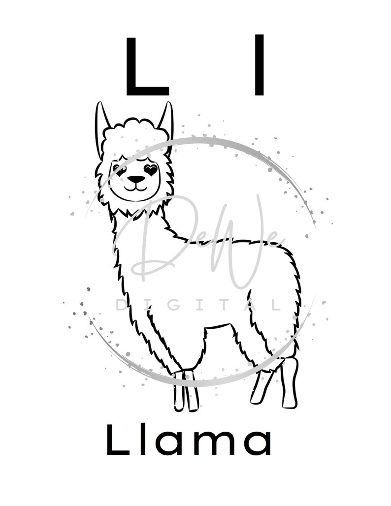 Letter L Worksheets Alphabet Worksheets Preschool Etsy