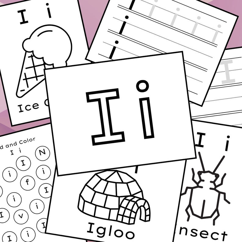 Letter I Worksheets, Alphabet Worksheets, Preschool Worksheets ...