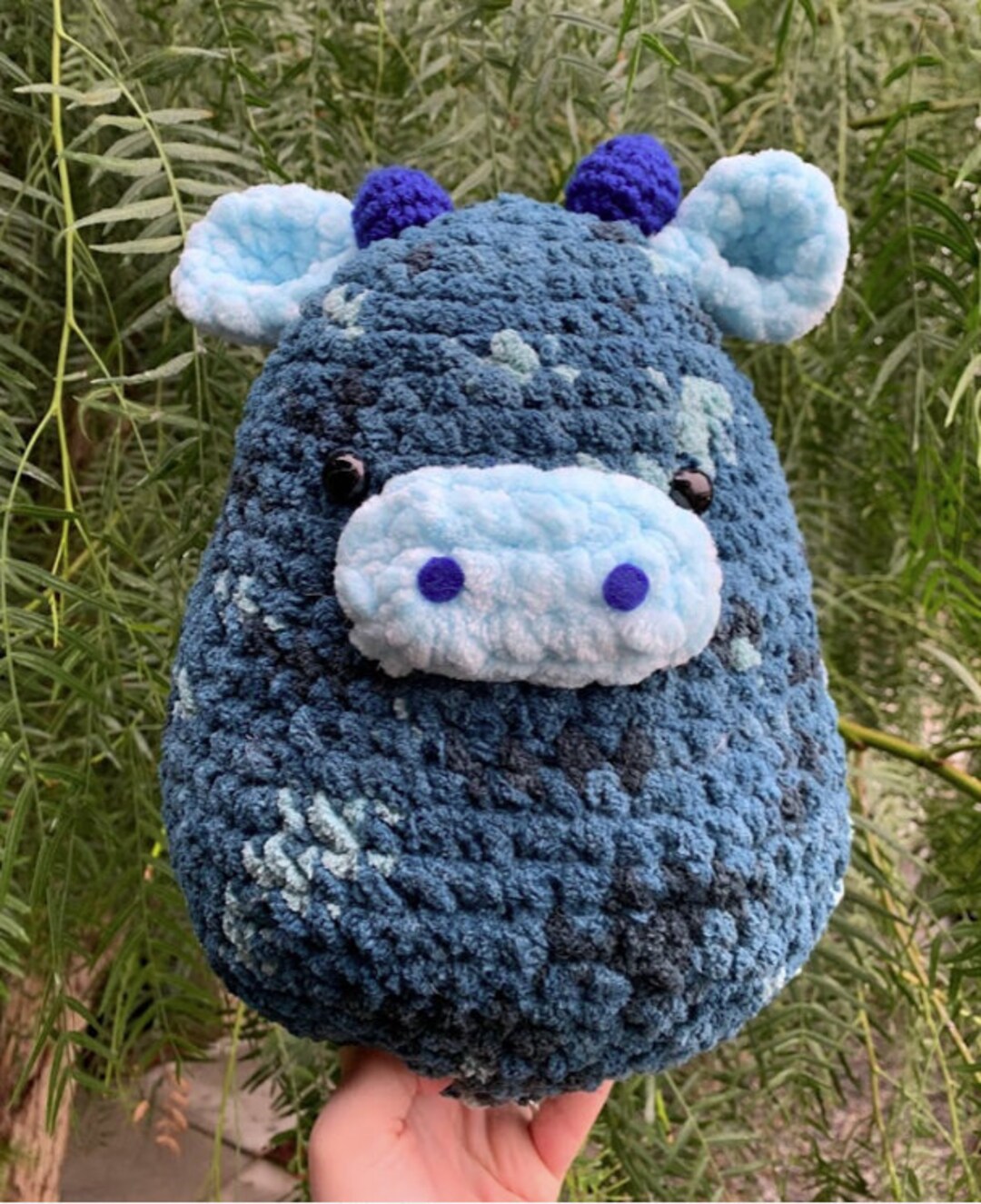 Blue Raspberry Cow Scented Plushie - Etsy