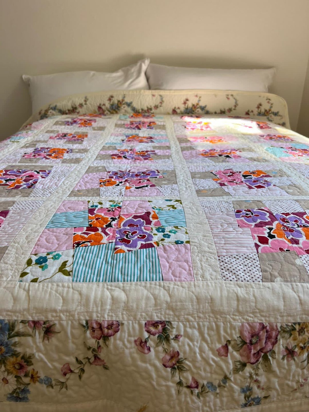 Patchwork Quilt Blanket - Etsy