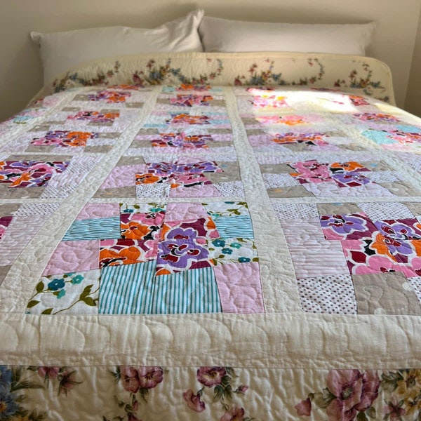 Patchwork Quilt Blanket - Etsy