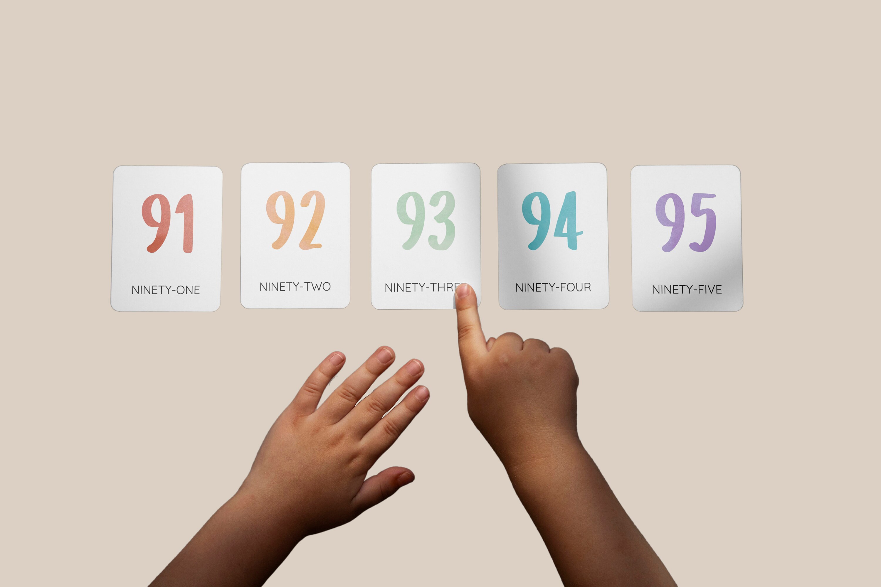 Montessori Numbers 1-100 Printable Flashcards Preschool - Etsy